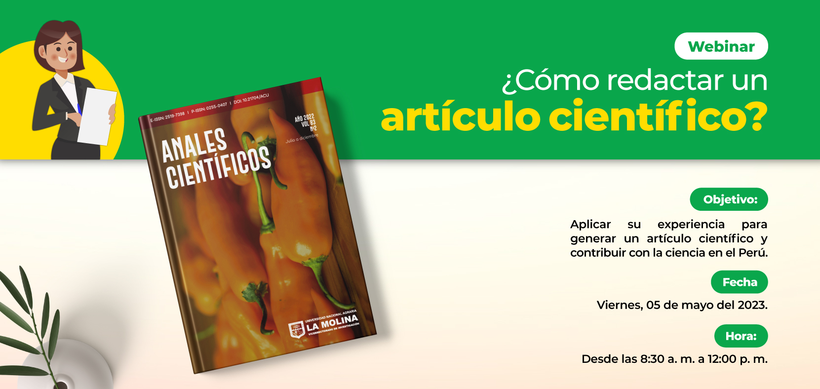 WEBINAR: ¿CÓMO REDACTAR UN ARTÍCULO CIENTÍFICO? : Vicerrectorado de ...
